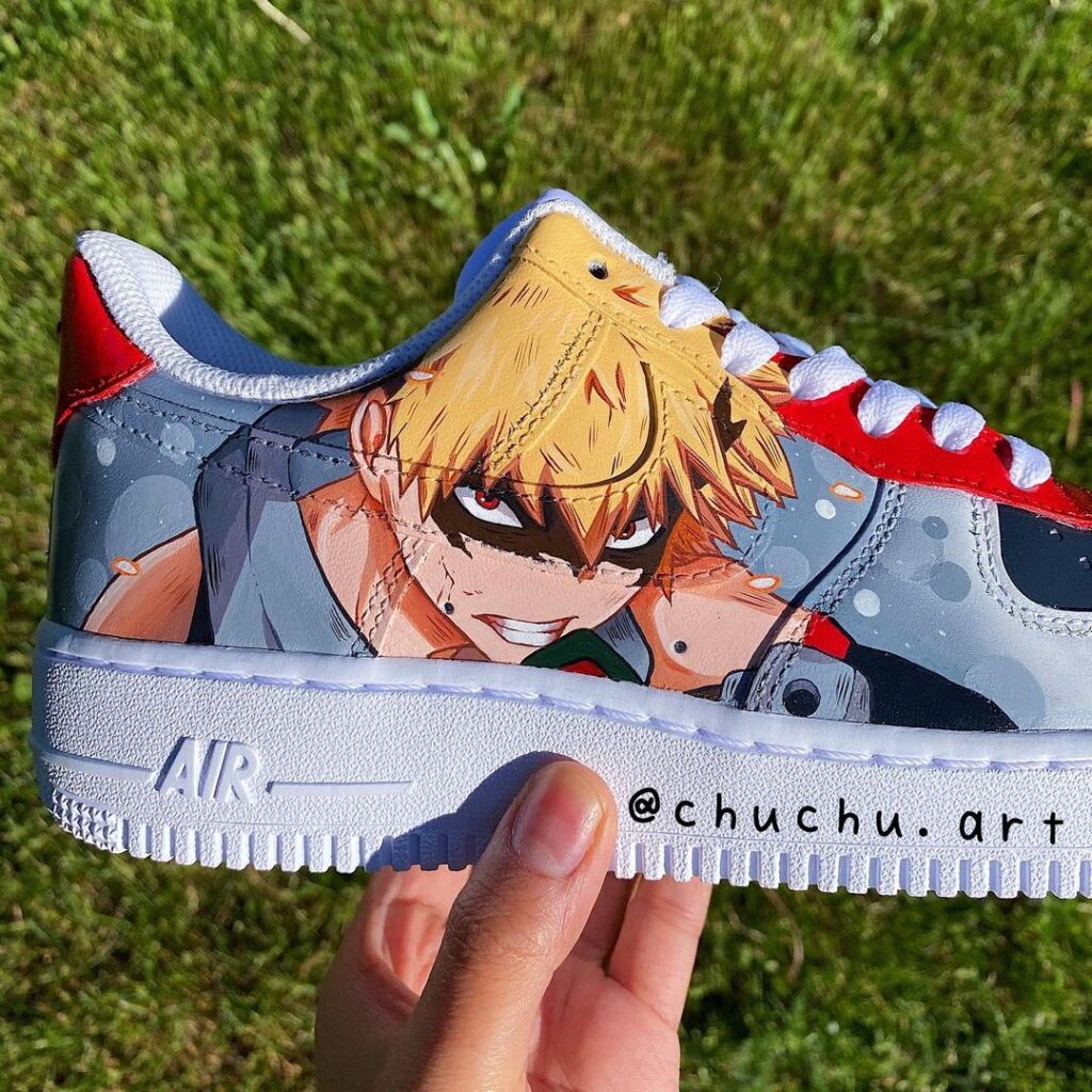 Bakugo x Levi Air Force 1 Custom – Daniel Customs