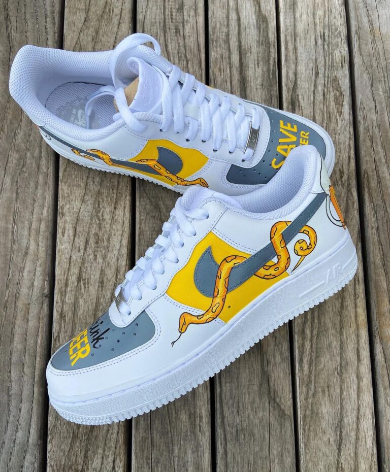 Beer Snake Air Force 1 Custom – Daniel Customs