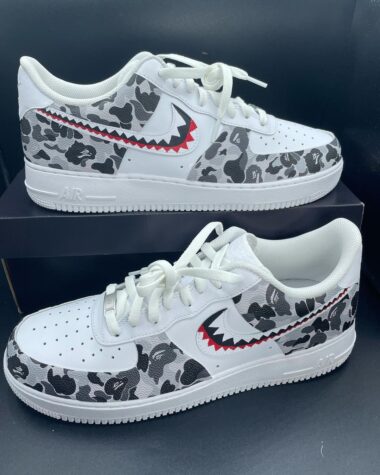 Black Bape Air Force 1 Custom – Daniel Customs