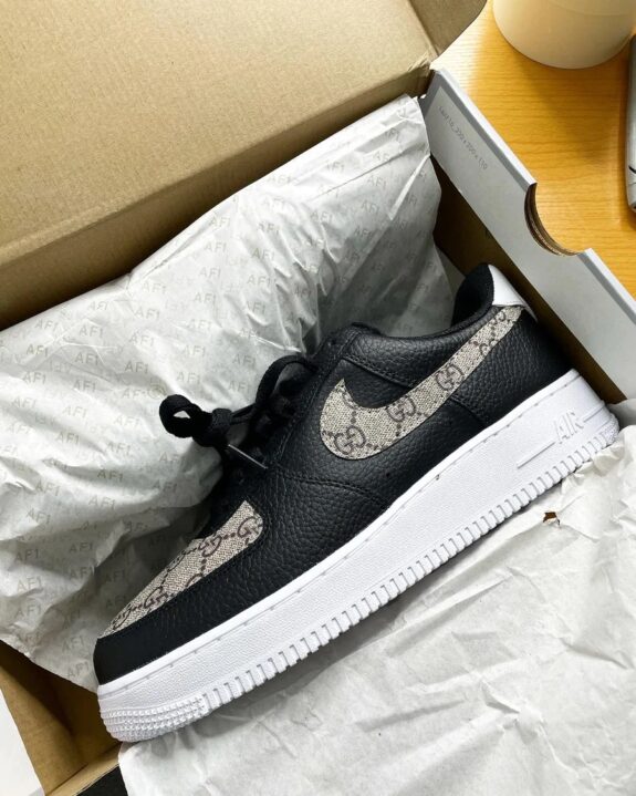 Black Gucci Air Force 1 Custom – Daniel Customs
