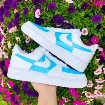 Blue Air Force 1 Custom – Daniel Customs