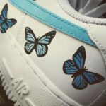 Blue Butterfly Air Force 1 Custom – Daniel Customs
