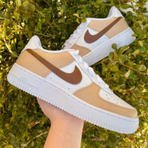 Brown Tan Air Force 1 Custom – Daniel Customs