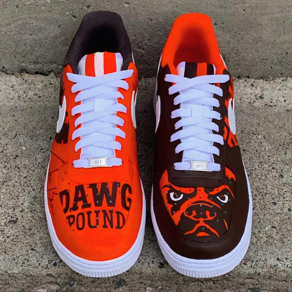 Cleveland Browns Air Force 1 Custom – Daniel Customs