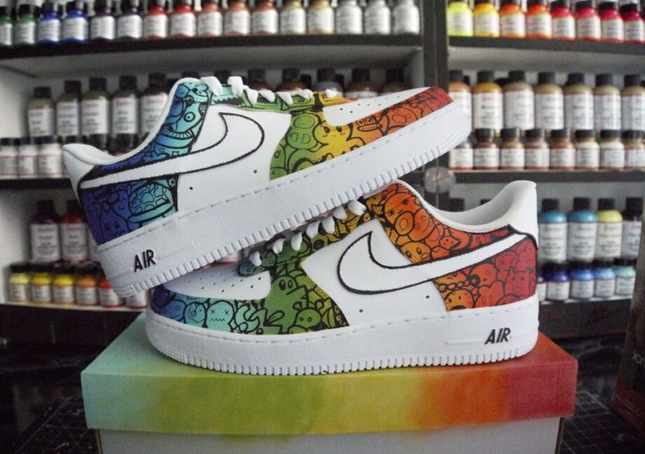 Colorful Air Force 1 Custom – Daniel Customs