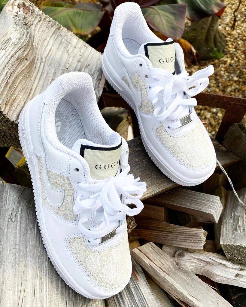 Cream Gucci Air Force 1 Custom – Daniel Customs