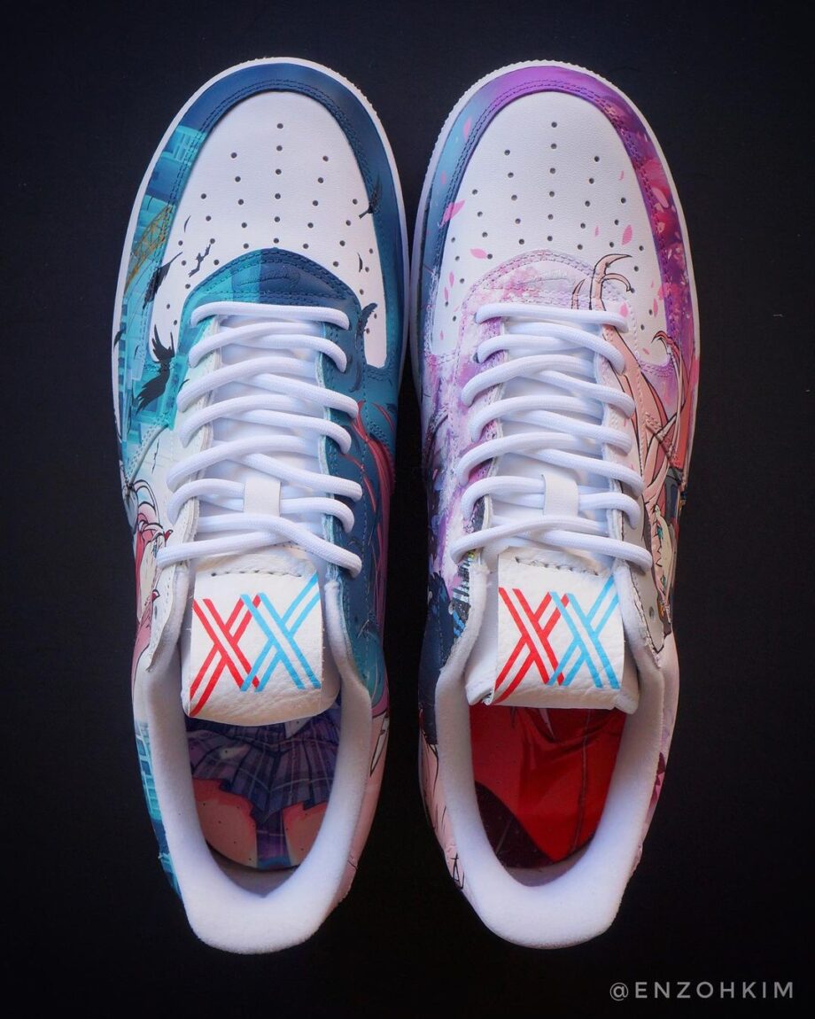 DarlingintheFranXX Zero-Two Air Force 1 Custom – Daniel Customs