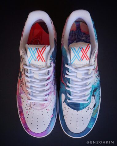 DarlingintheFranXX Zero-Two Air Force 1 Custom – Daniel Customs