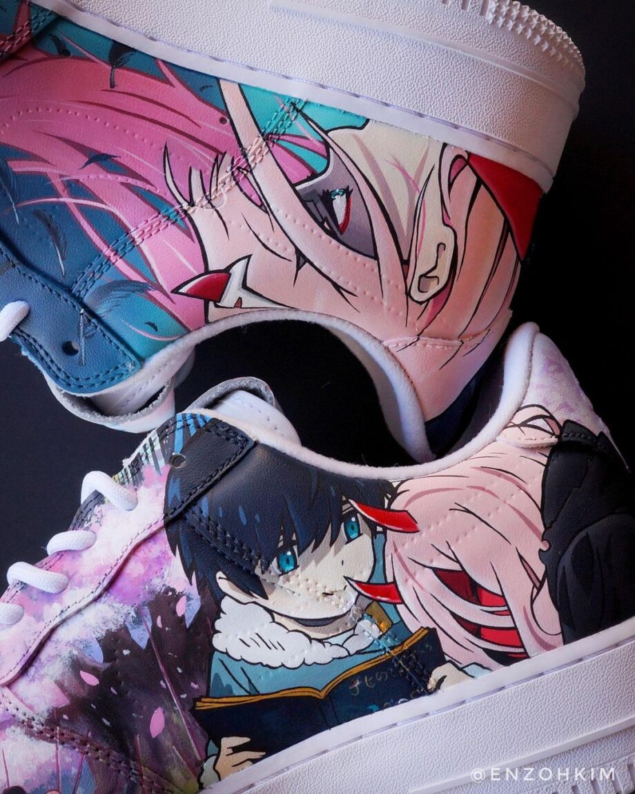 DarlingintheFranXX Zero-Two Air Force 1 Custom – Daniel Customs