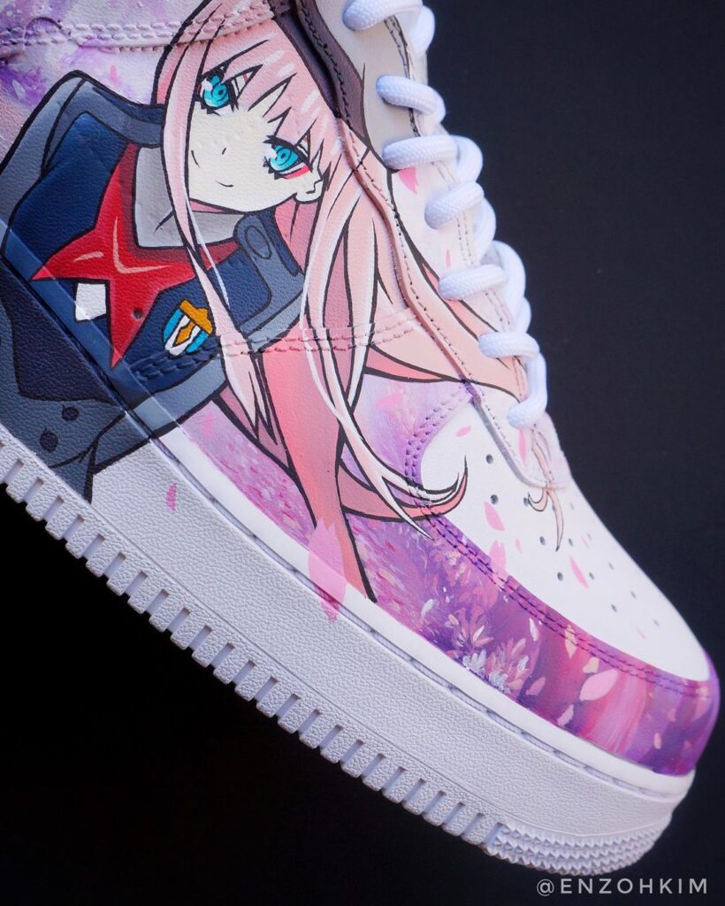 DarlingintheFranXX Zero-Two Air Force 1 Custom – Daniel Customs