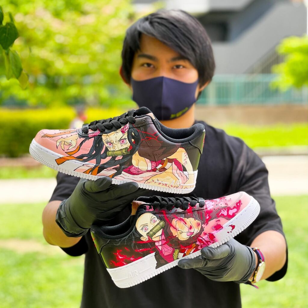 Demon Slayer Kimetsu no Yaiba – Nezuko Air Force 1 Custom – Daniel Customs