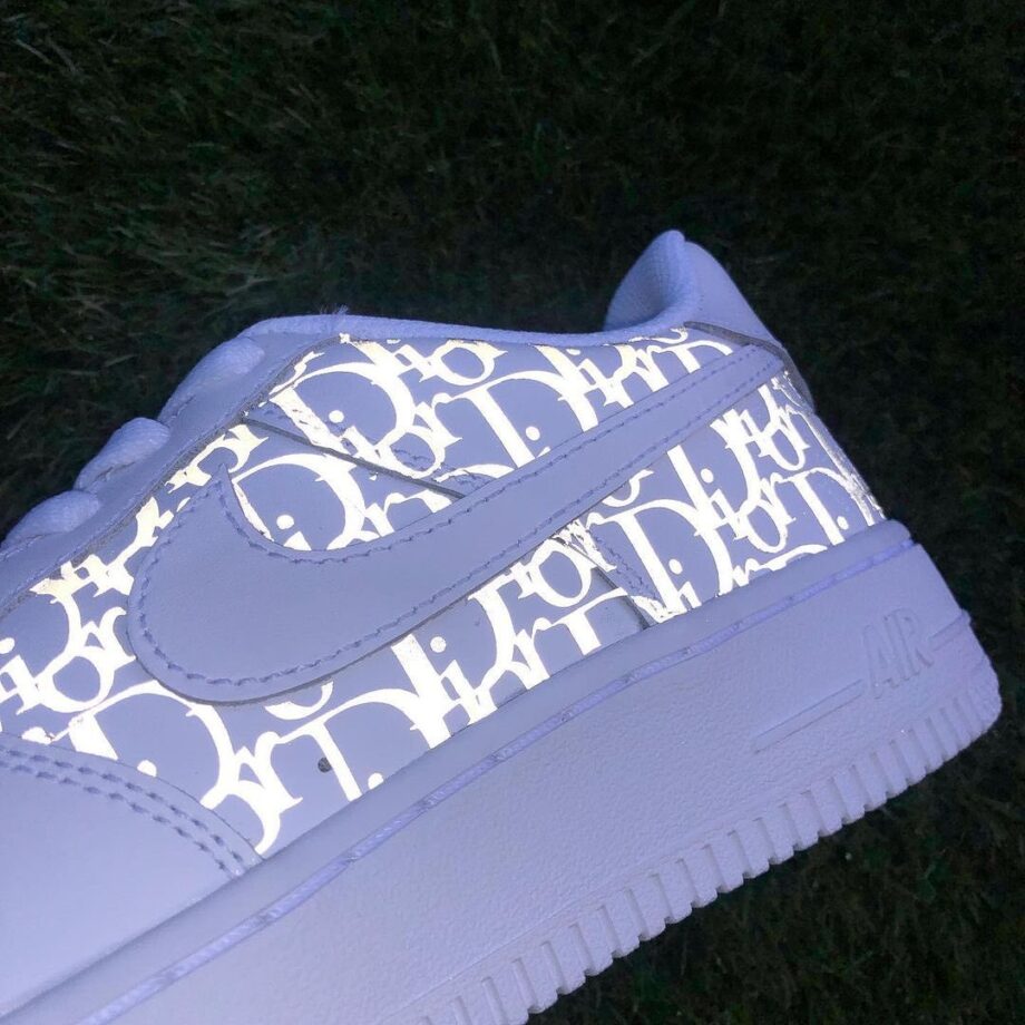 Dior Reflective Air Force 1 Custom - Daniel Customs