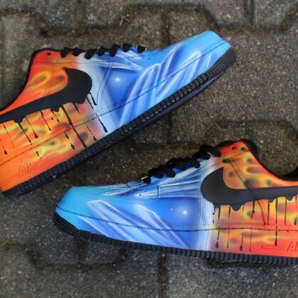 Fire and Ice Air Force 1 Custom – Daniel Customs