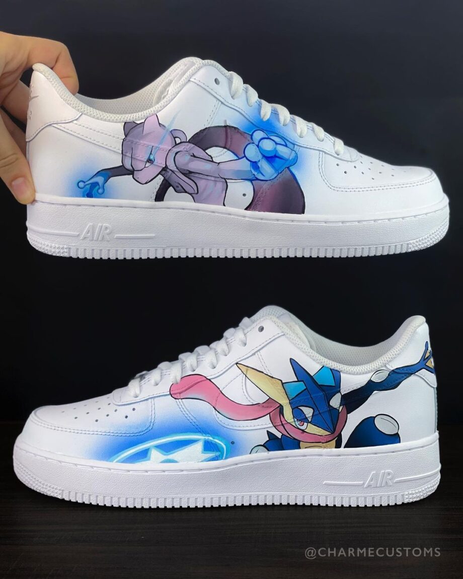 Greninja x Mewtwo Air Force 1 Custom – Daniel Customs
