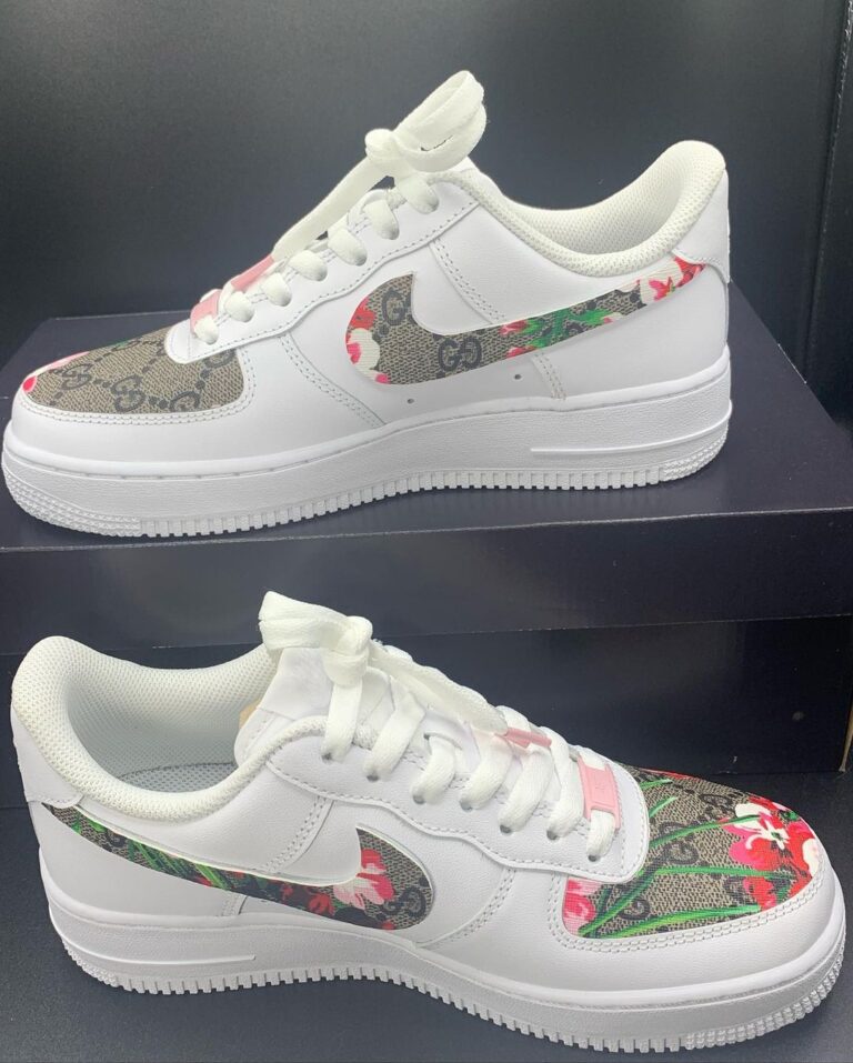 Gucci Floral Air Force 1 Custom – Daniel Customs