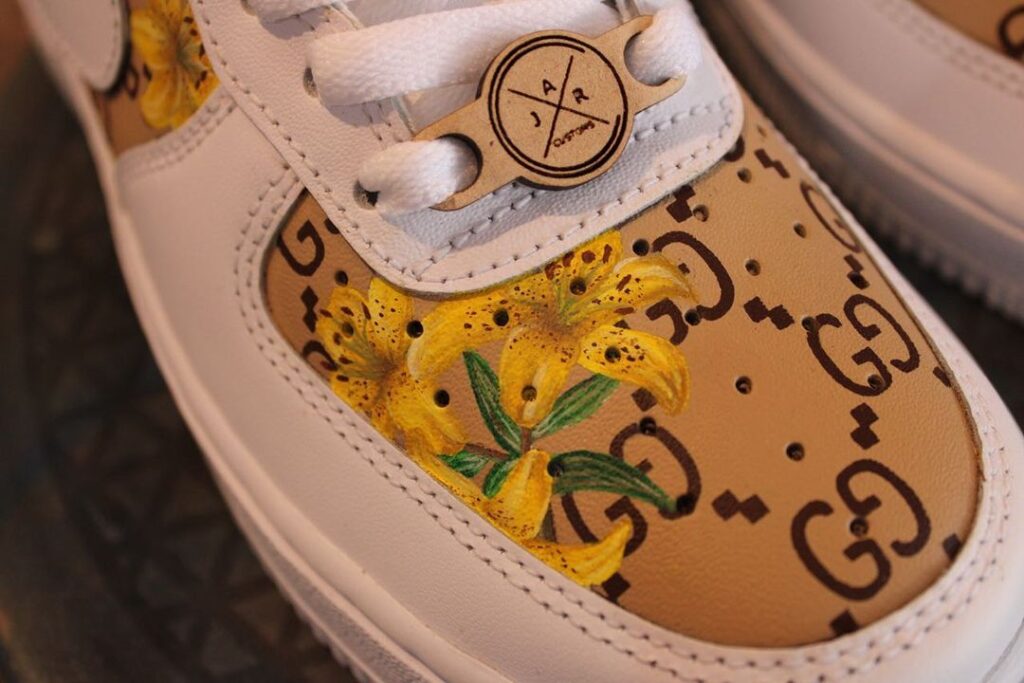 Gucci Lilys Air Force 1 Custom – Daniel Customs