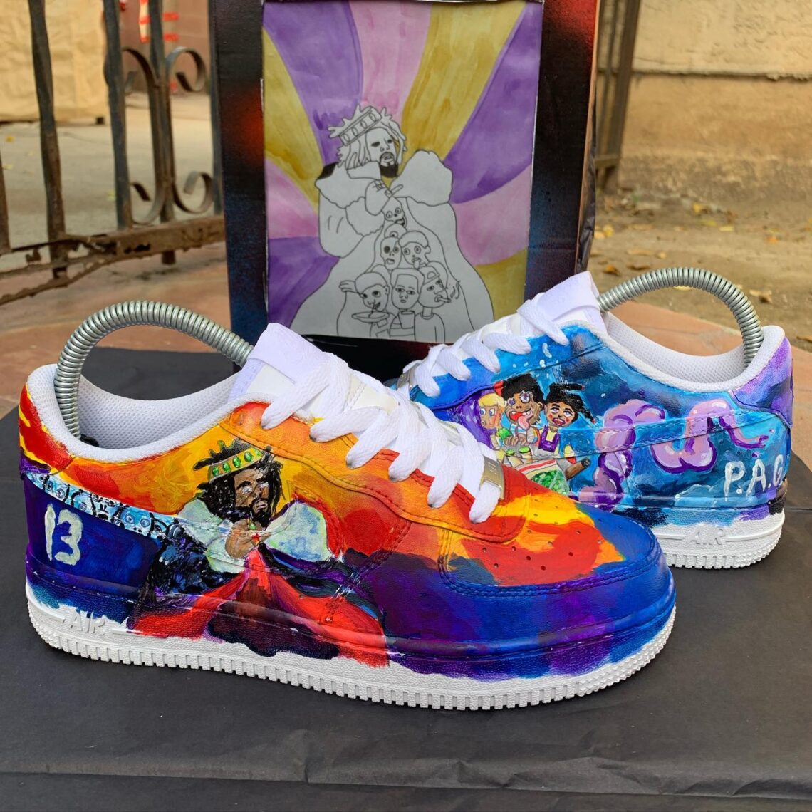 J Cole Air Force 1 Custom – Daniel Customs