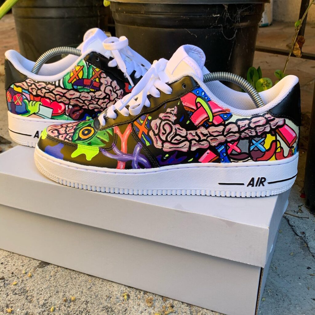 KAWS x Keith Haring Air Force 1 Custom – Daniel Customs