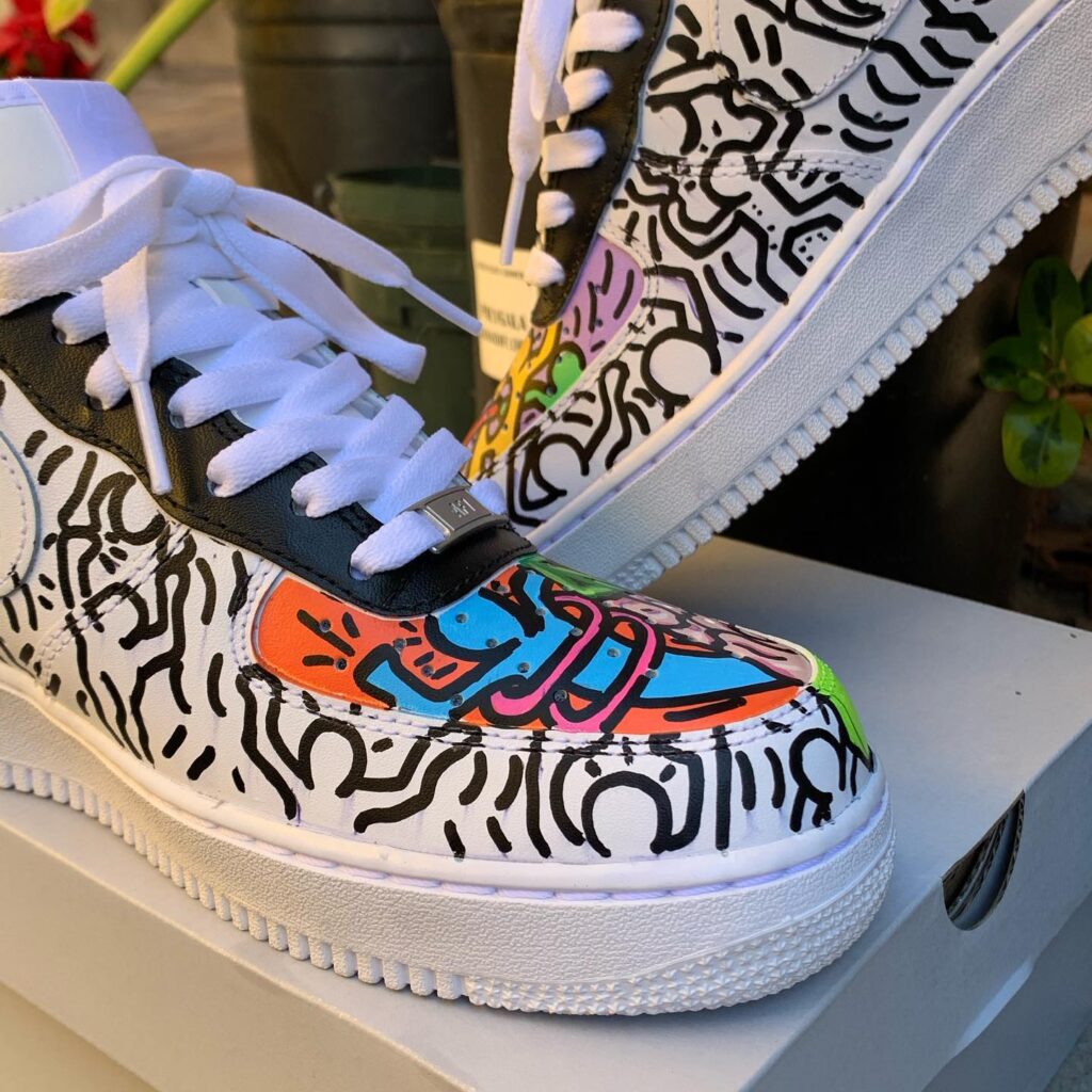 KAWS x Keith Haring Air Force 1 Custom – Daniel Customs
