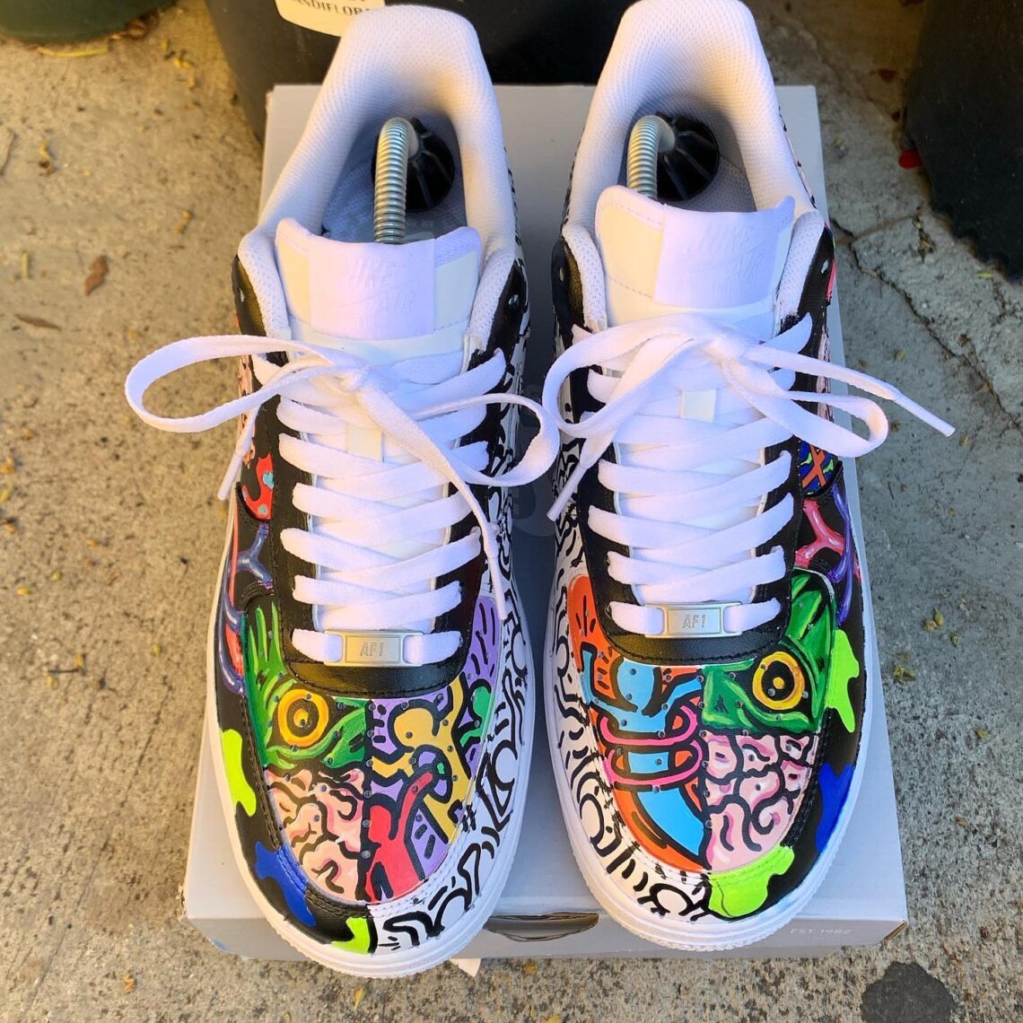 KAWS x Keith Haring Air Force 1 Custom – Daniel Customs