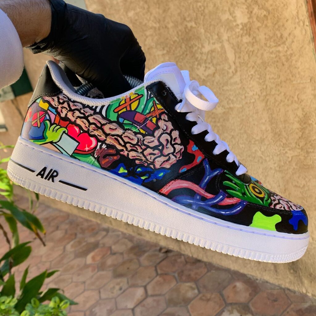KAWS x Keith Haring Air Force 1 Custom – Daniel Customs