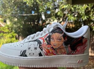 Kimetsu no Yaiba – Rengoku Kyojuro x Nezuko Air Force 1 Custom – Daniel ...