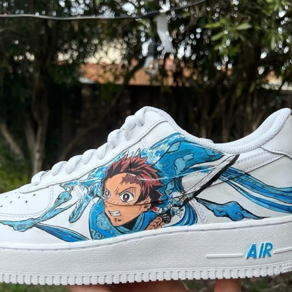 Kimetsu no Yaiba – Tanjiro Air Force 1 Custom – Daniel Customs