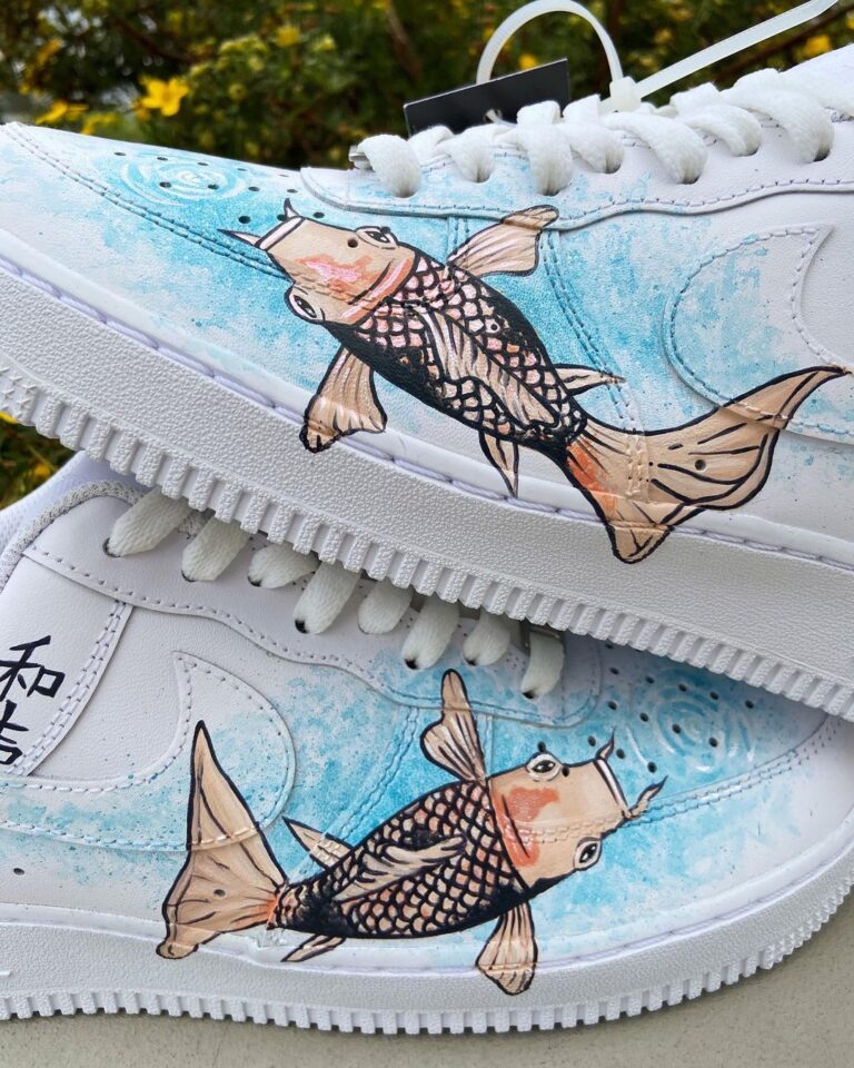 Koi Fish Air Force 1 Custom – Daniel Customs