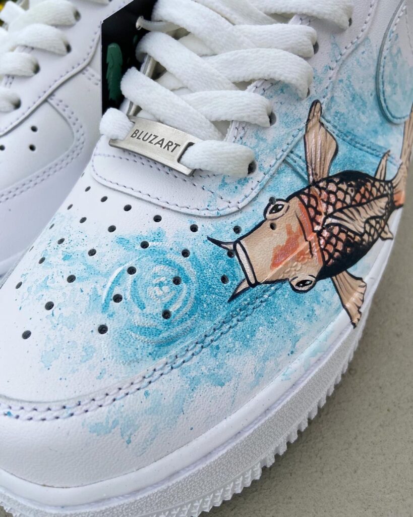 Koi Fish Air Force 1 Custom – Daniel Customs