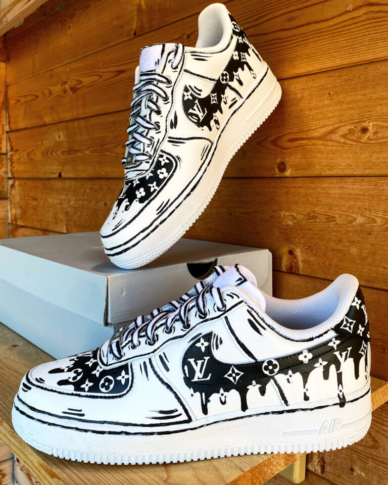 LV Cartoon Air Force 1 Custom – Daniel Customs