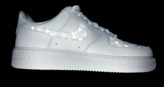 LV Reflective Air Force 1 Custom – Daniel Customs