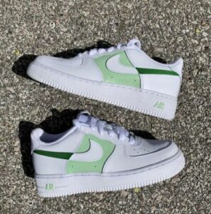 Light Dark Green Air Force 1 Custom – Daniel Customs