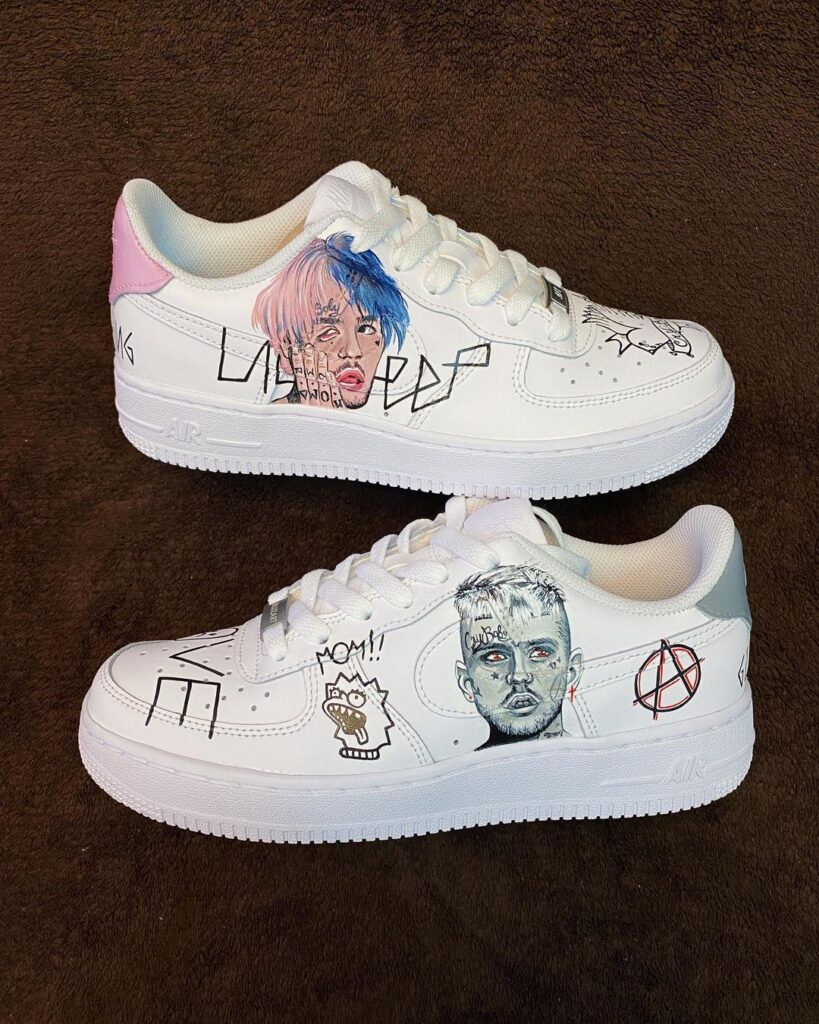 Lil Peep Air Force 1 Custom – Daniel Customs