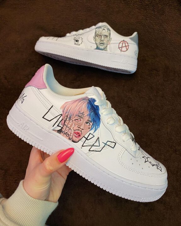 Lil Peep Air Force 1 Custom – Daniel Customs