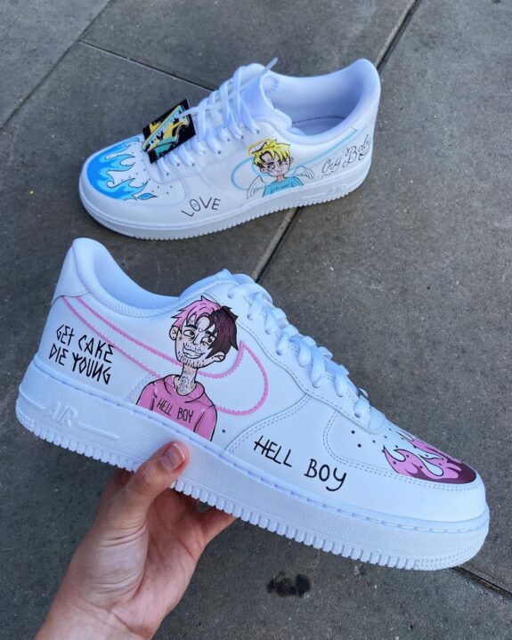 Lil Peep Air Force 1 Custom – Daniel Customs