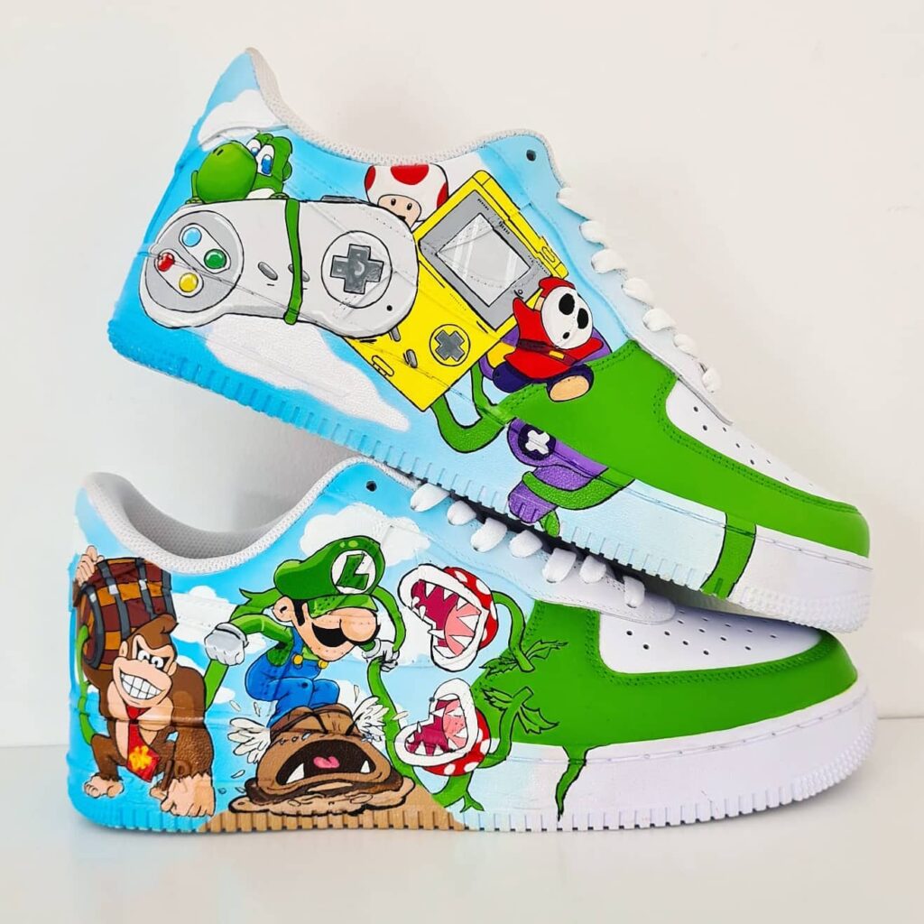 Nintendo Air Force 1 Custom – Daniel Customs