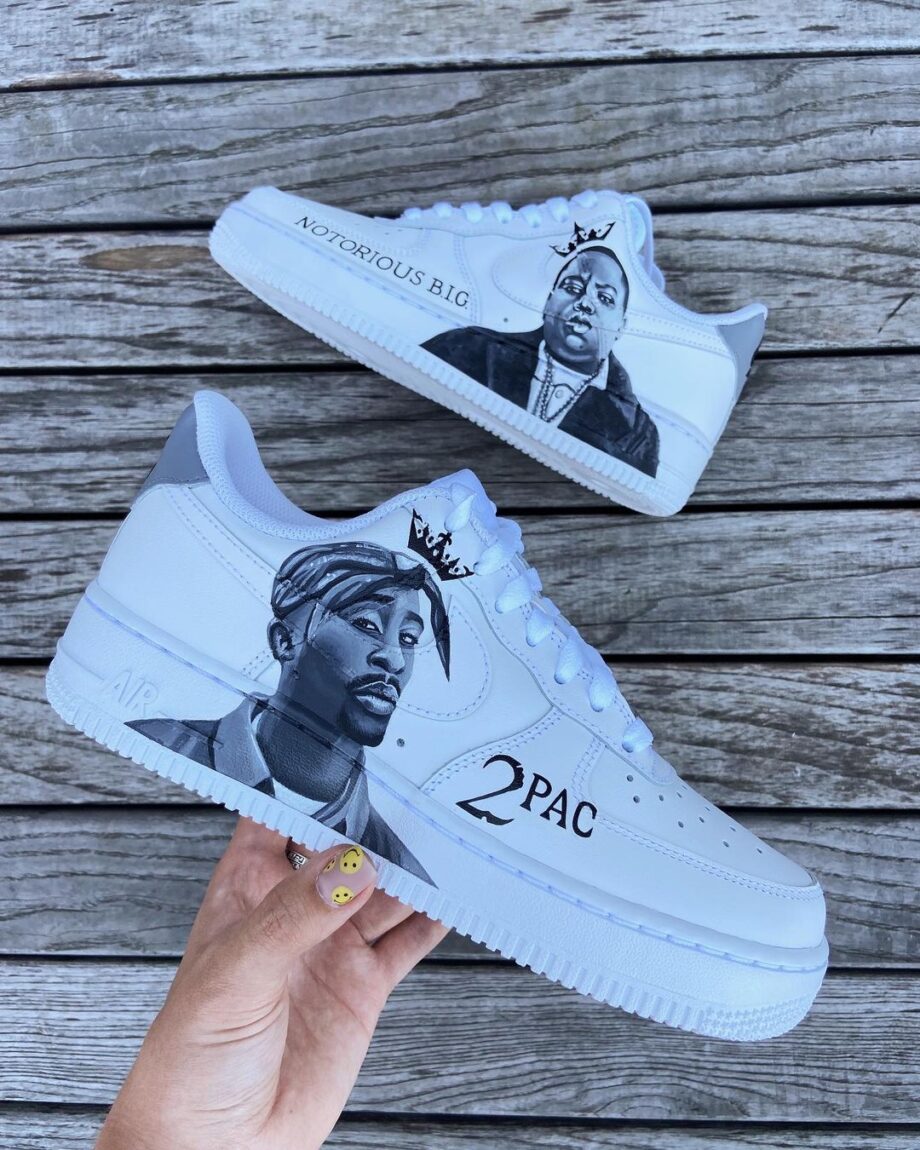 Notorious Big x Tupac Air Force 1 Custom – Daniel Customs
