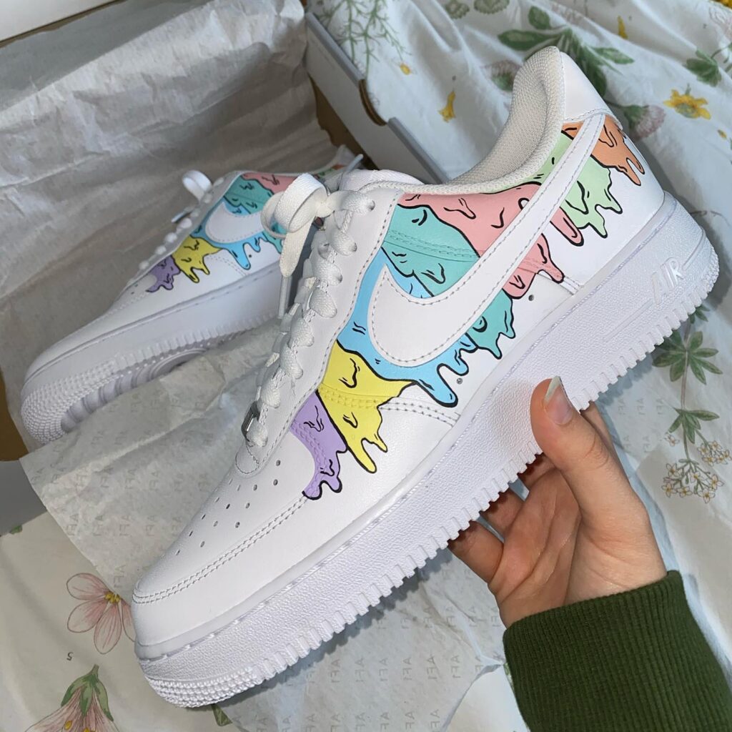 Pastel Drip Air Force 1 Custom – Daniel Customs