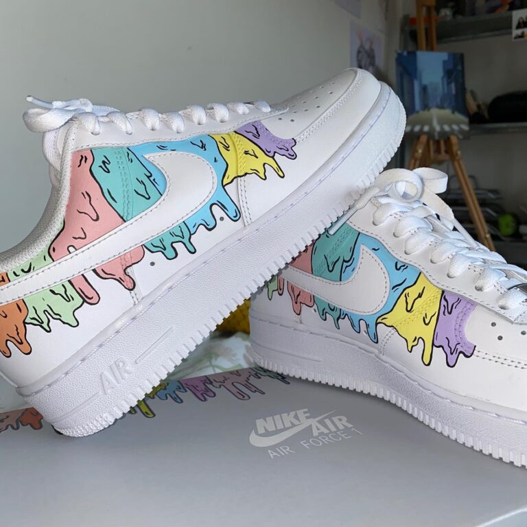 Pastel Drip Air Force 1 Custom – Daniel Customs