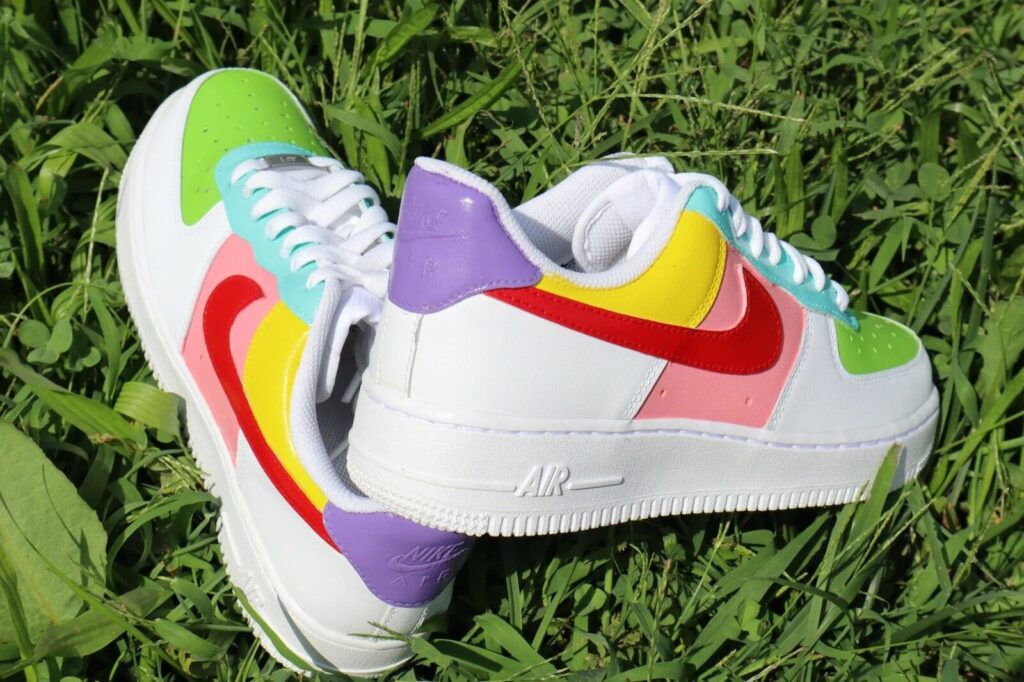 Pastel Multi Color Air Force 1 Custom – Daniel Customs