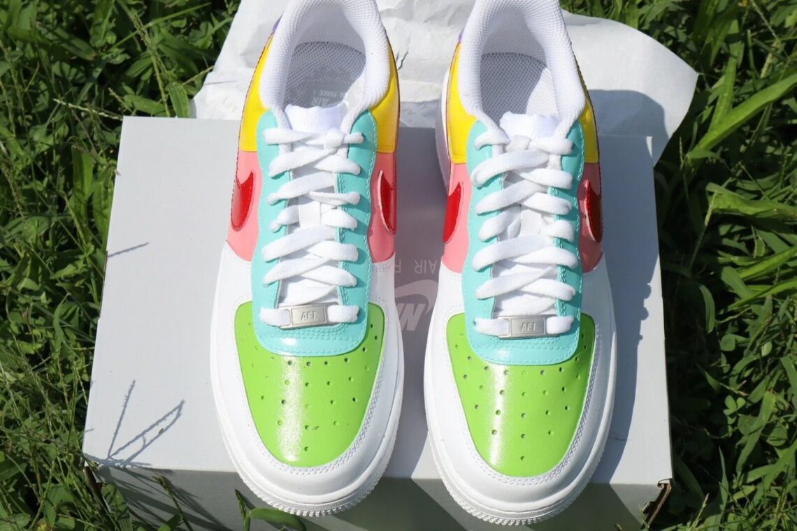Pastel Multi Color Air Force 1 Custom – Daniel Customs