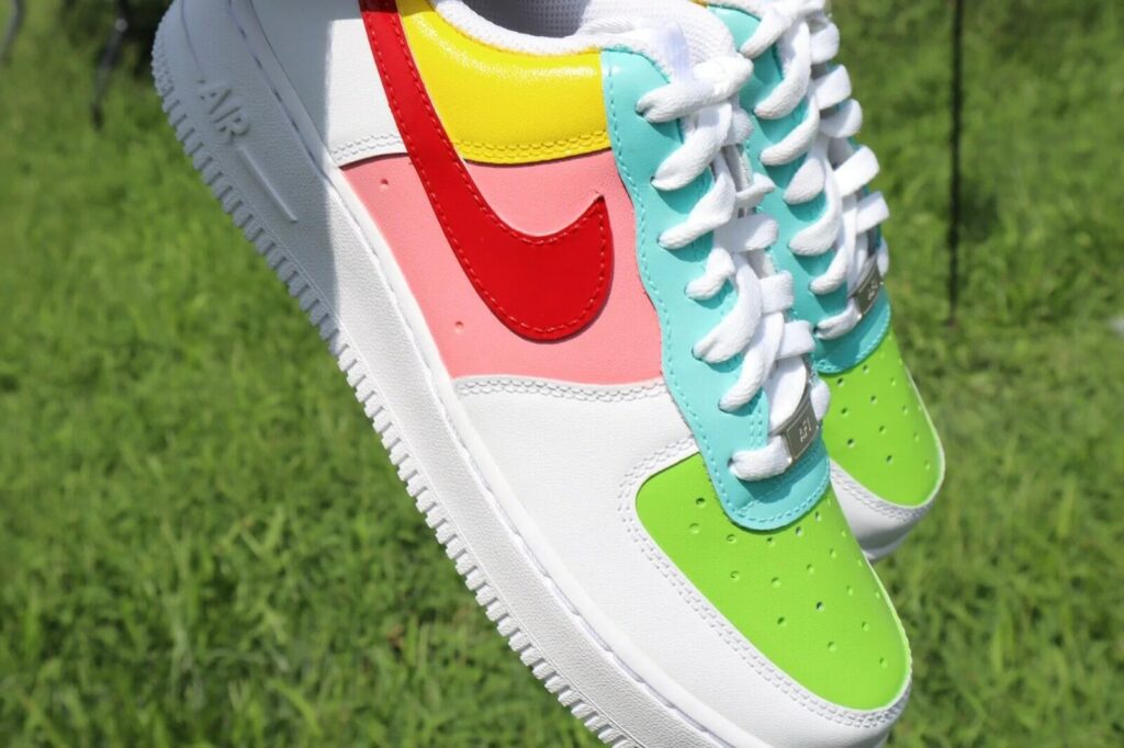 Pastel Multi Color Air Force 1 Custom – Daniel Customs