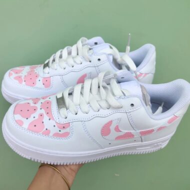 Pink Cow Air Force 1 Custom – Daniel Customs