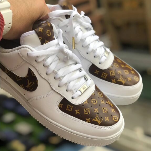 Premium LV Air Force 1 Custom – Daniel Customs