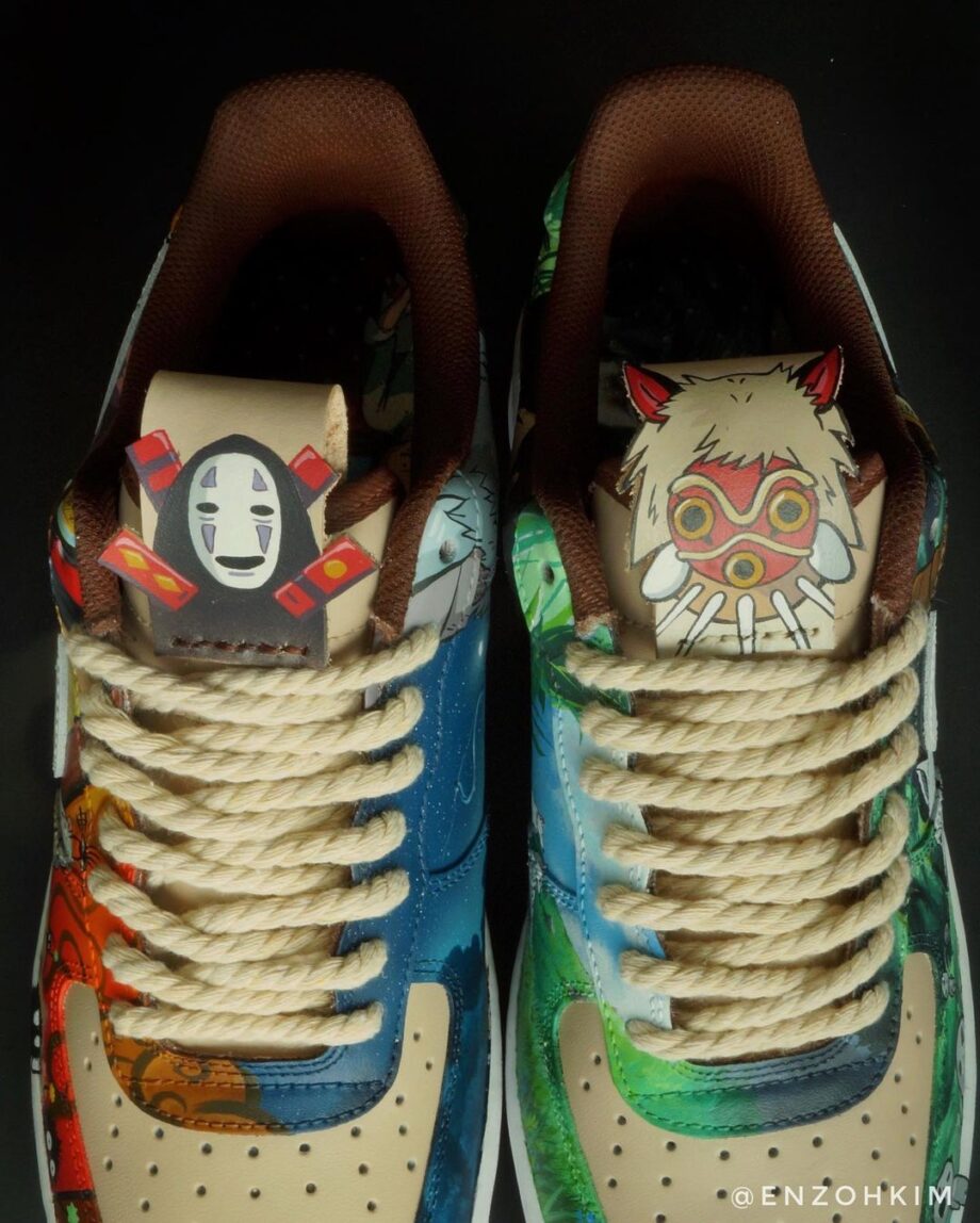 Princess Mononoke and Spirited Away Air Force 1 Custom – Daniel Customs