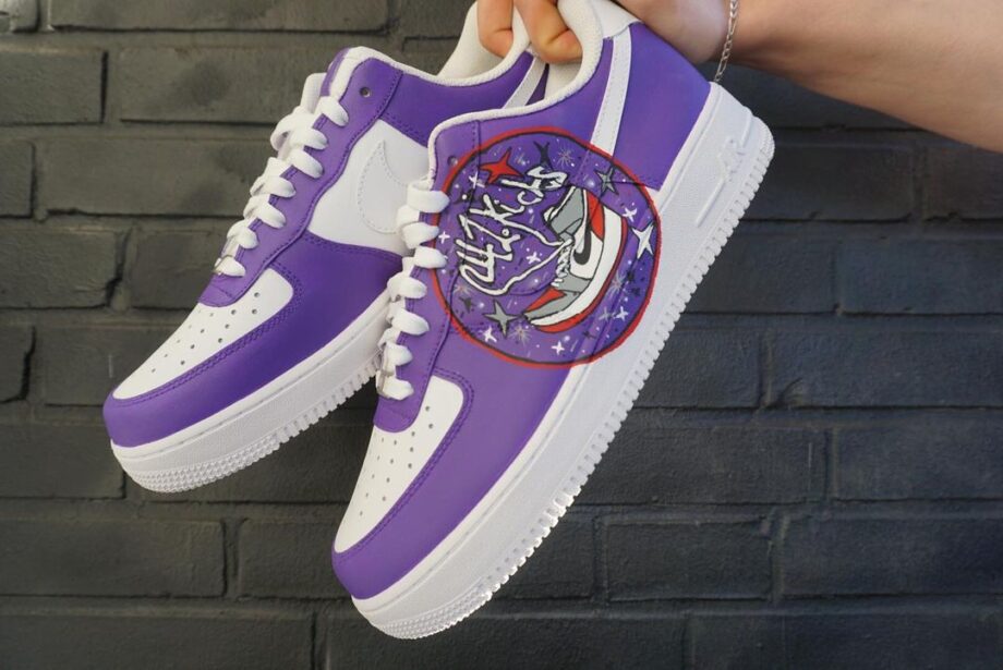 Purple Air Force 1 Custom – Daniel Customs
