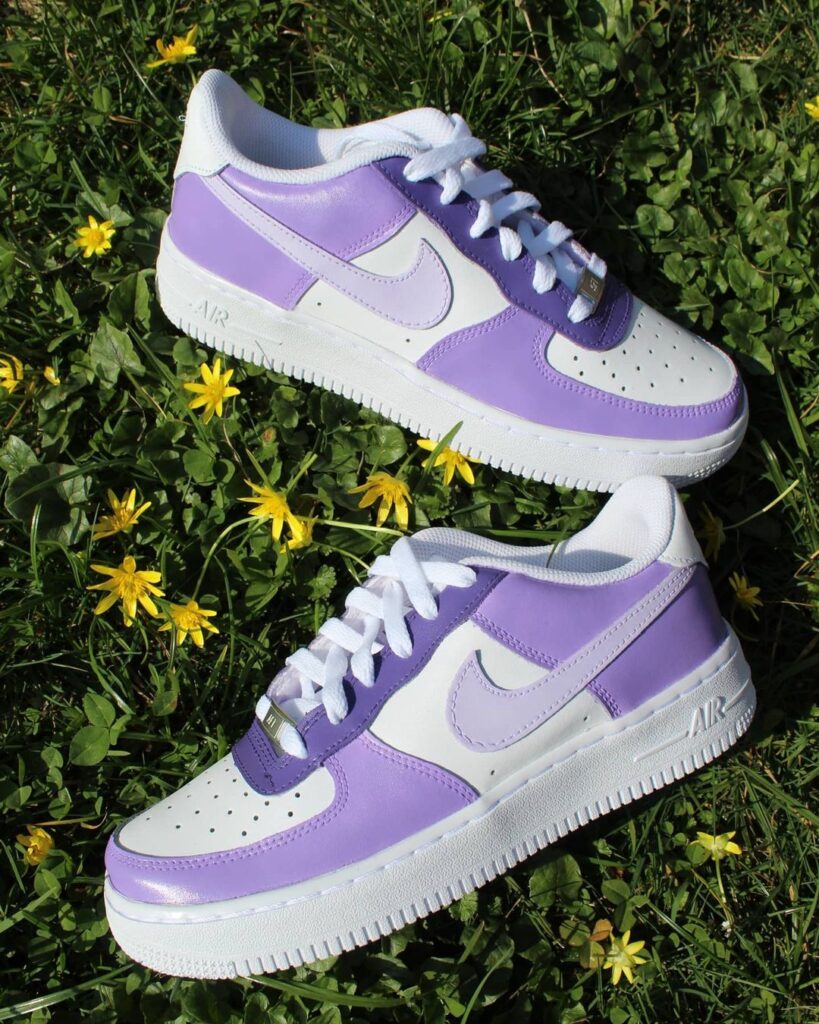 Purple Air Force 1 Custom - Daniel Customs