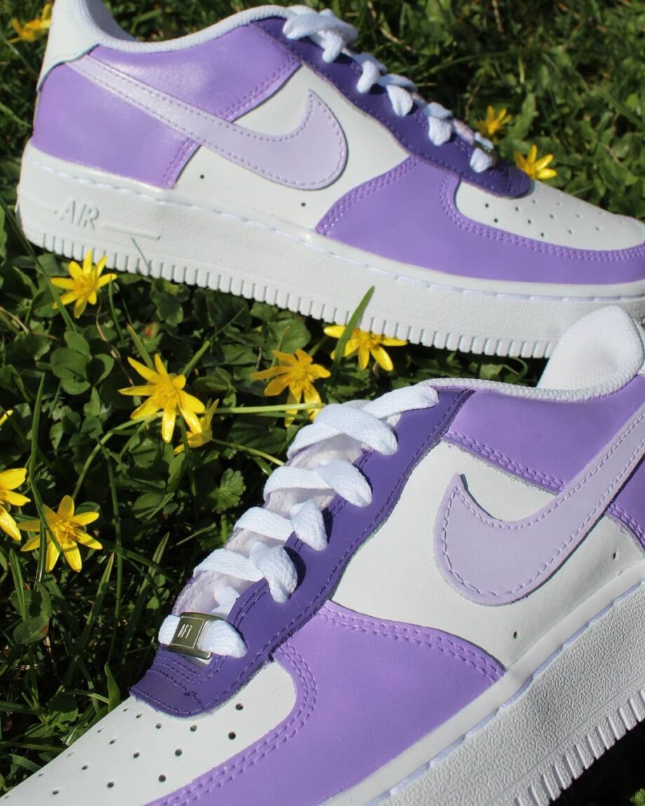 Purple Air Force 1 Custom - Daniel Customs