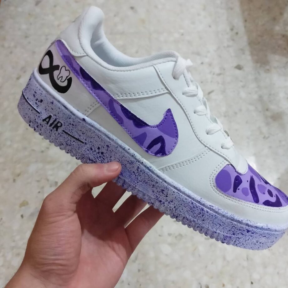 Purple Air Force 1 Custom – Daniel Customs