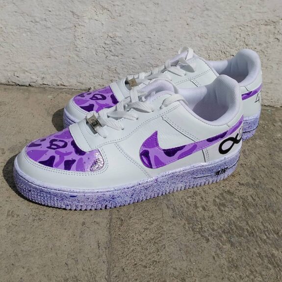 Purple Air Force 1 Custom – Daniel Customs